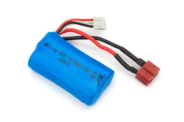 BATTERI PACK (LI-ION 7.4V, 800MAH), W/DEAN PLUG - Skipsmodeller.com